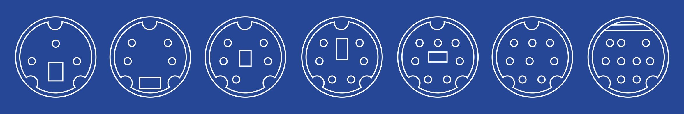 Practical application of DIN and miniDIN connectors in electronics ...